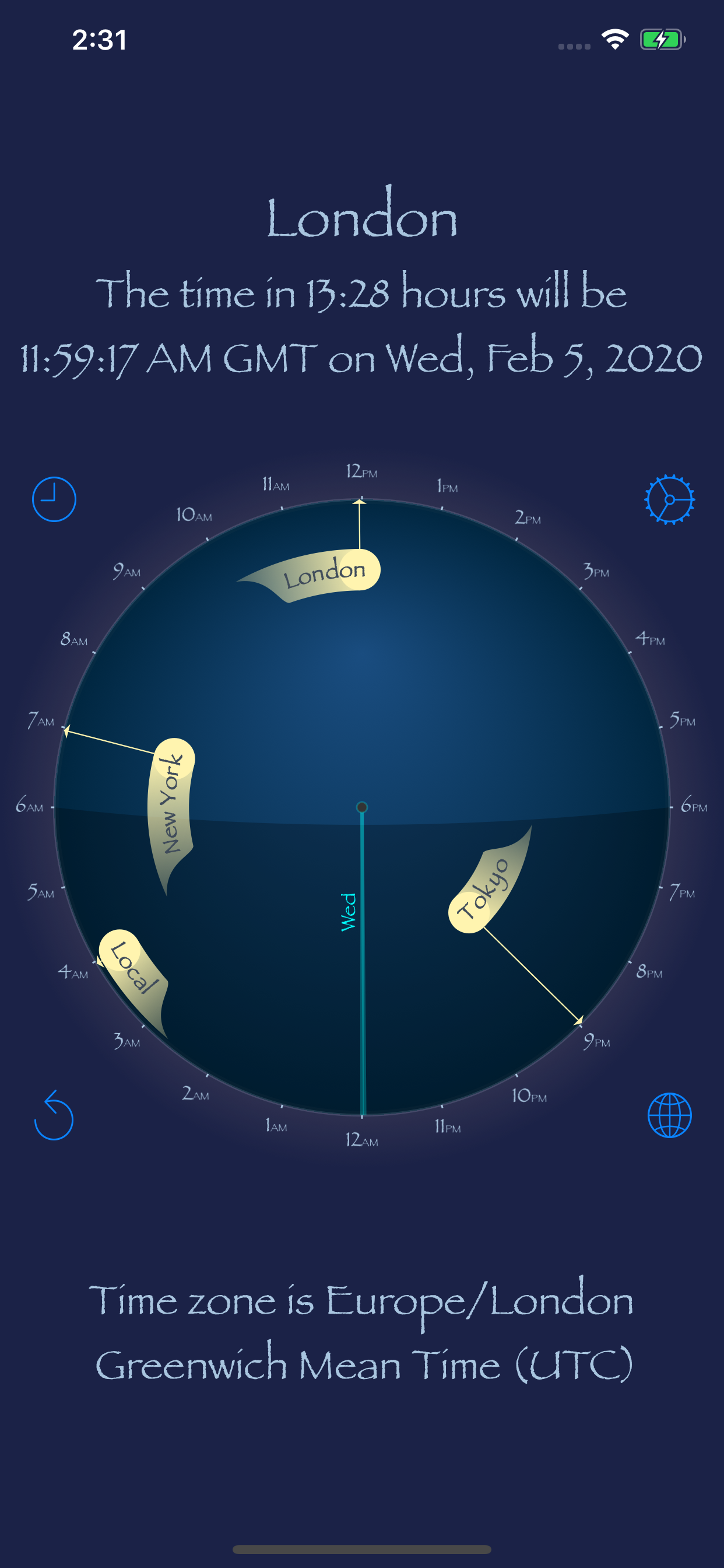 World Clock - Time Shifter — Redwork
