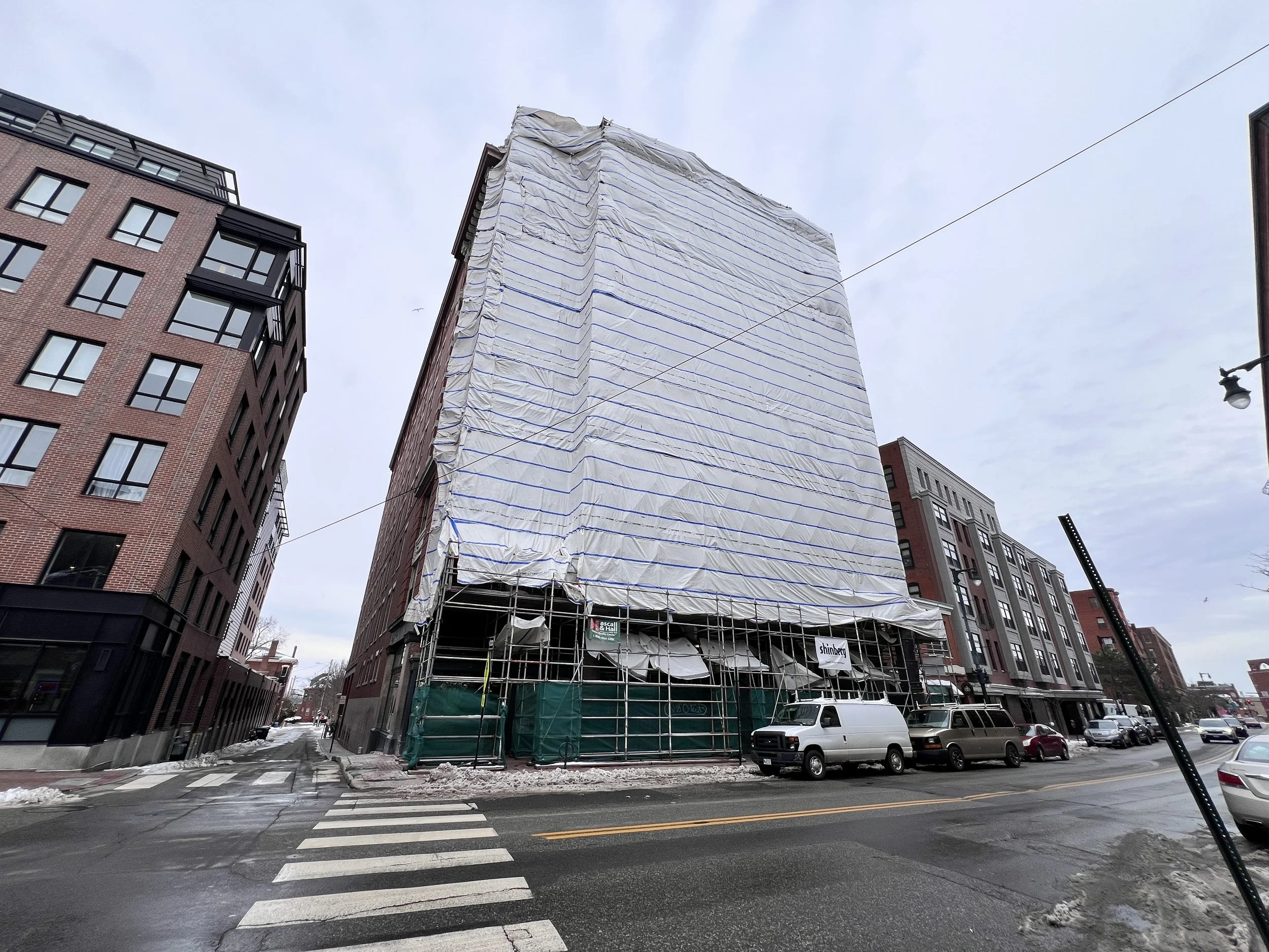 Progress at the Trelawny Building (655 Congress Street, Portland, Maine ...