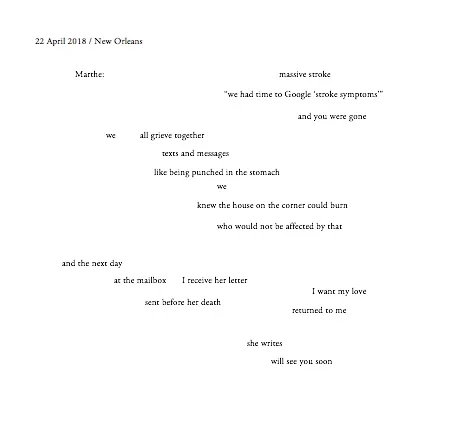 22 April 2018 / New Orleans / Jessica Smith — 8 Poems