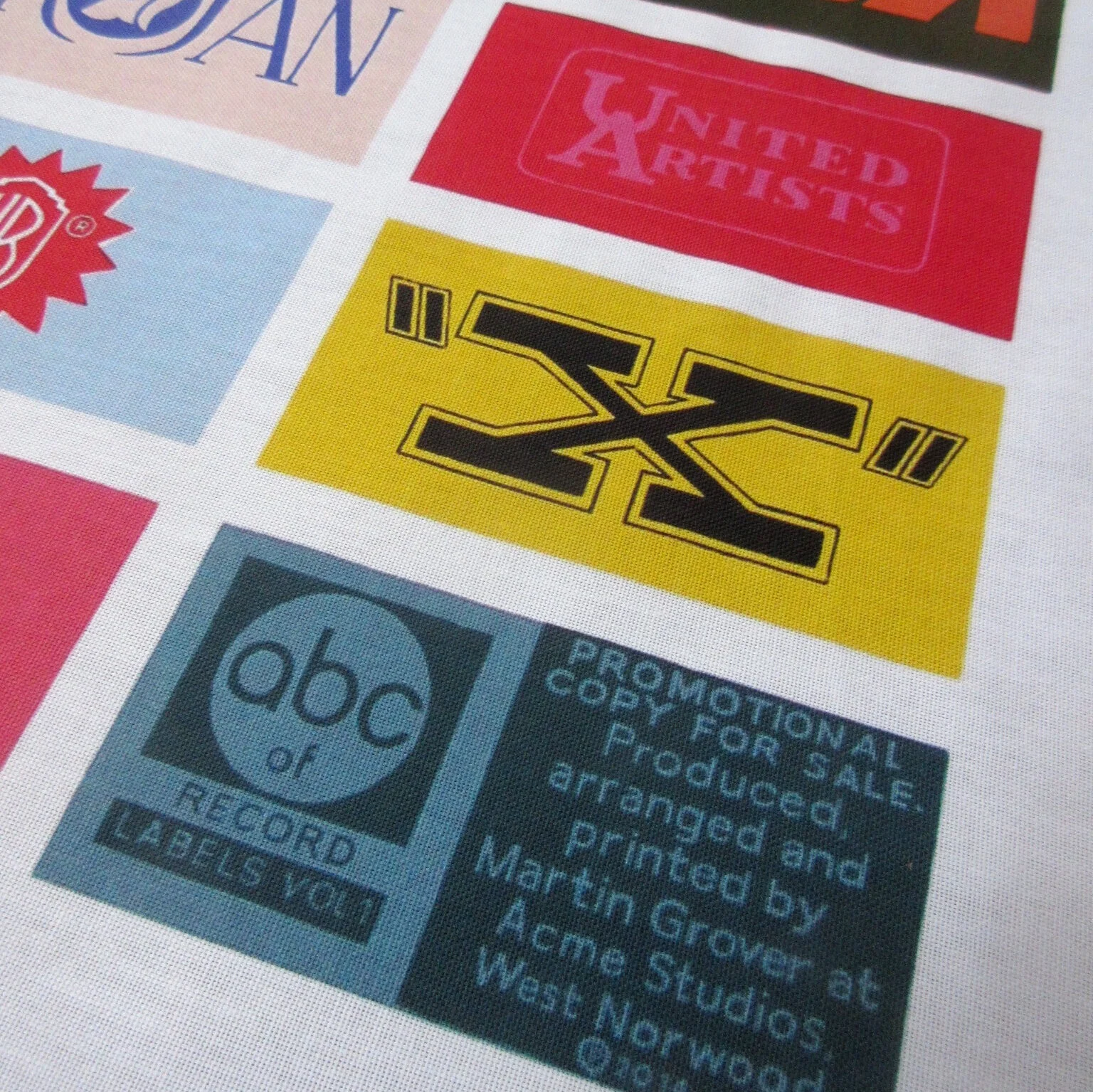 Tea Towel A-Z Record Labels — Martin Grover