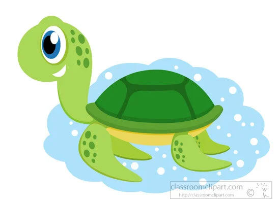 Tiny Tim Turtle Clipart