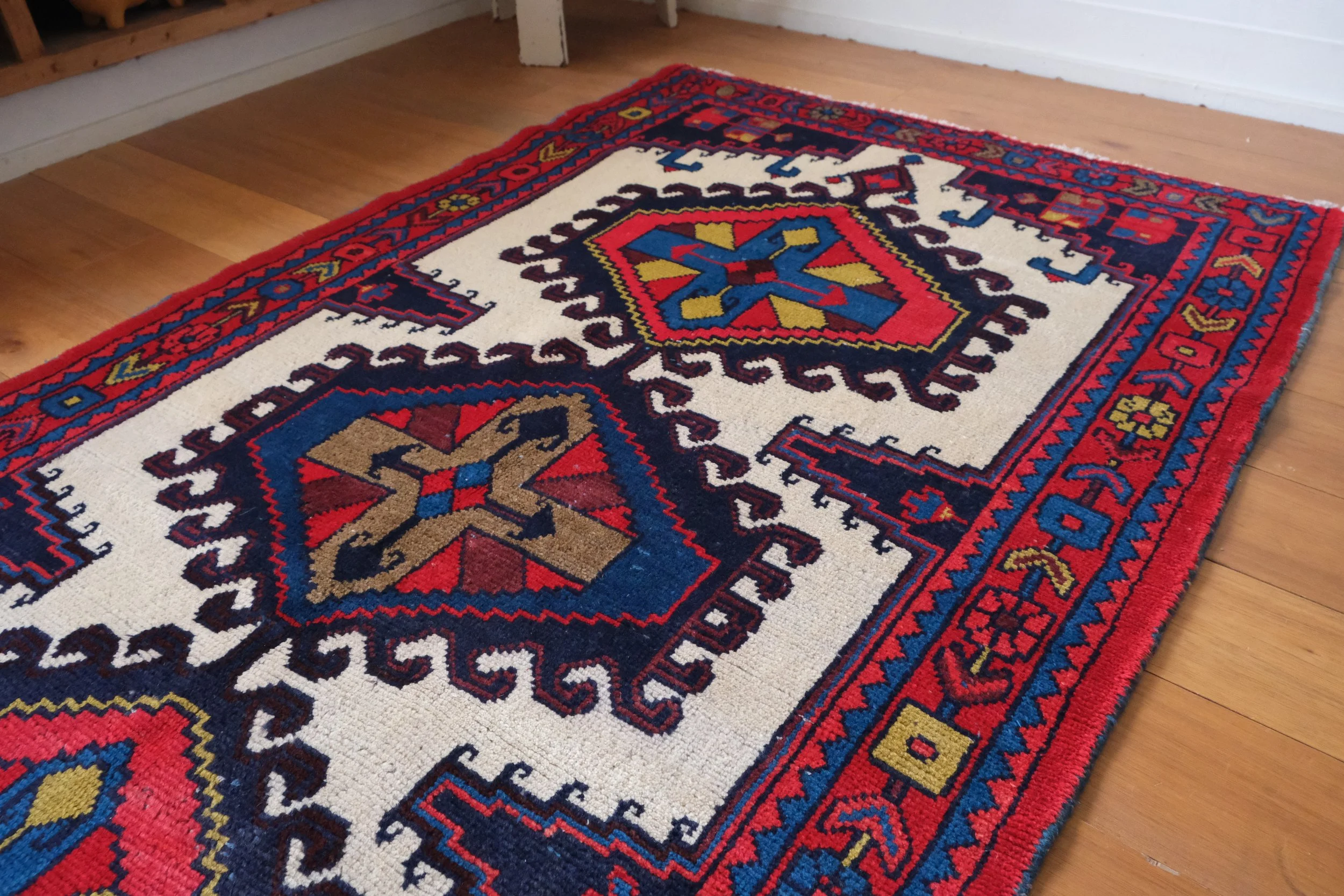 Vintage Persian Tribal Rug 6 11 x3 8 Bold Color