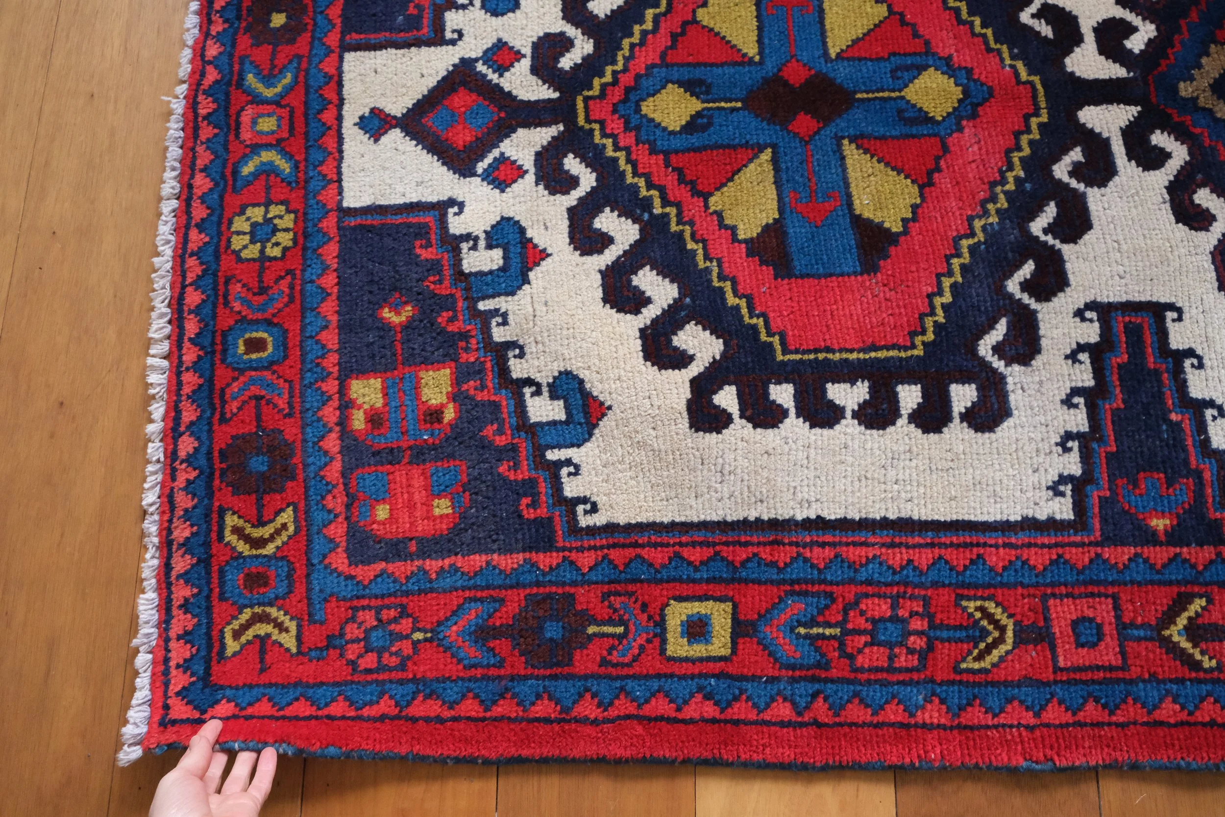 Vintage Persian Tribal Rug 6 11 x3 8 Bold Color