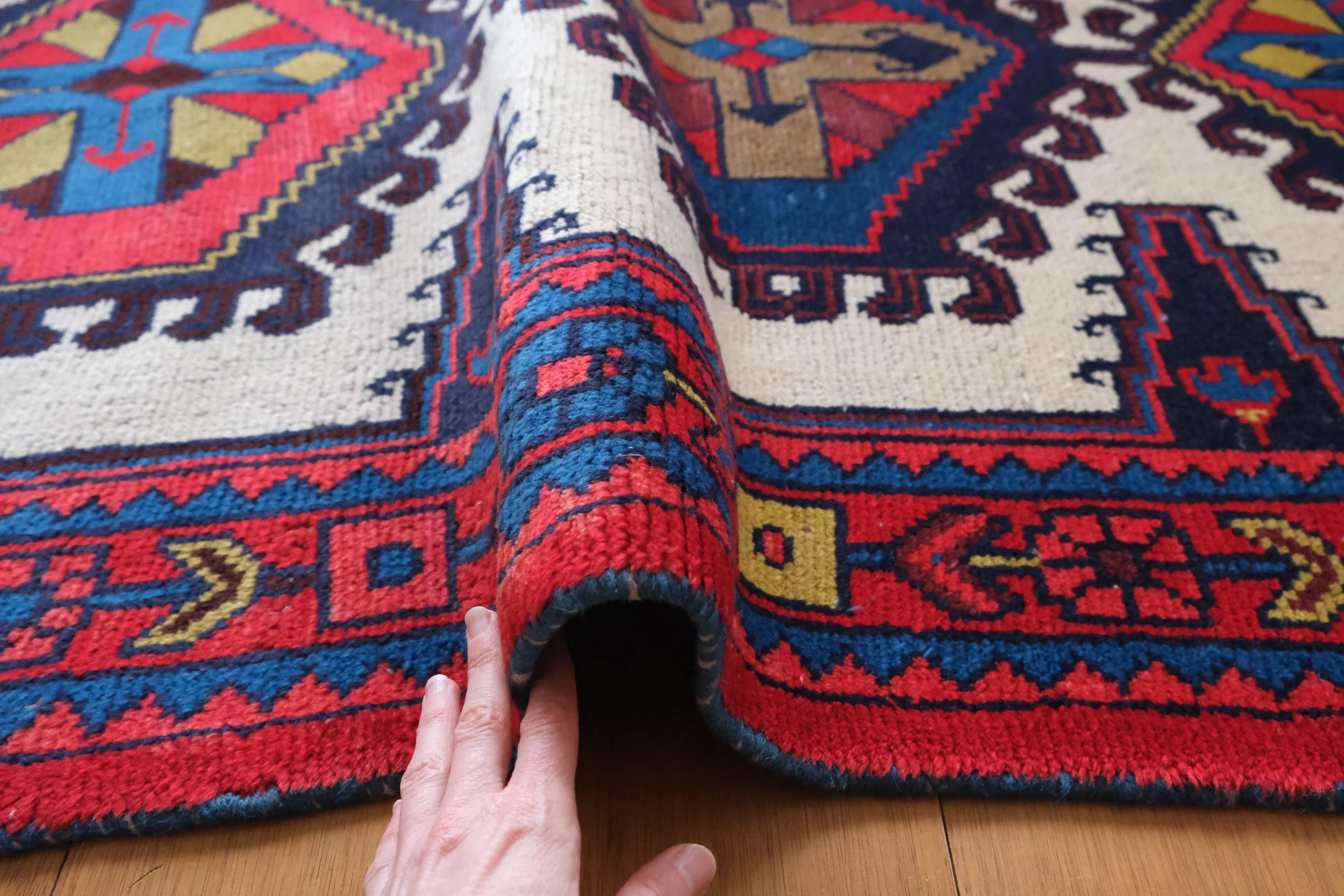 Vintage Persian Tribal Rug 6 11 x3 8 Bold Color