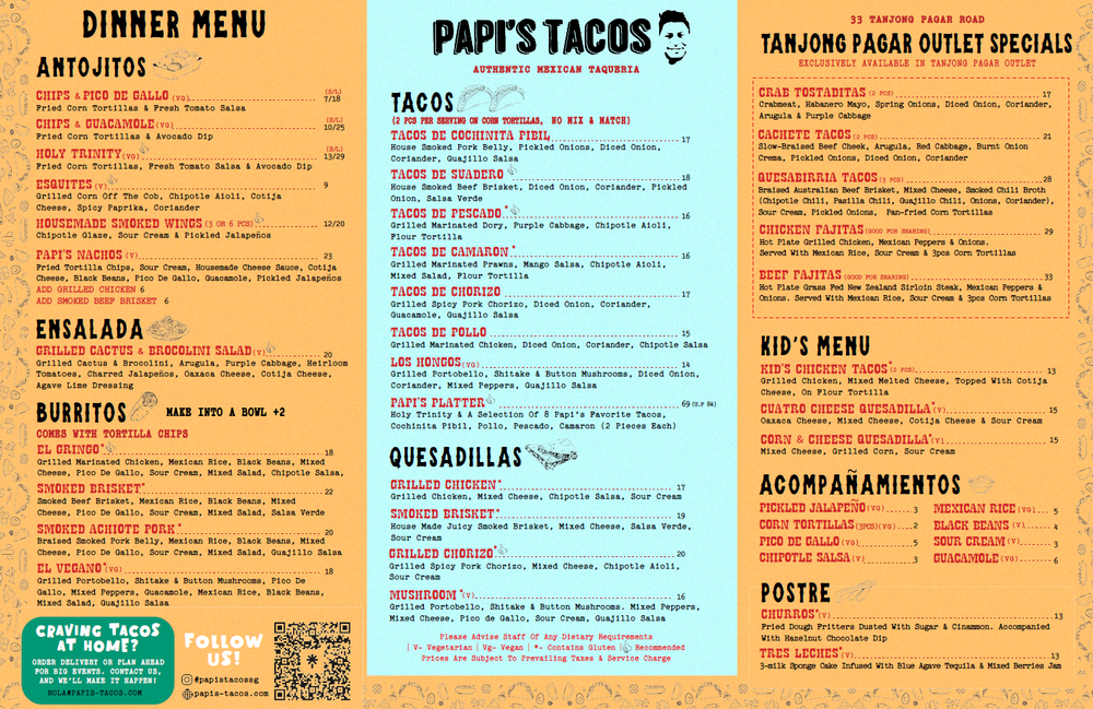 Our Menu: Tacos, Burritos, Quesedillas — Papi’s Tacos