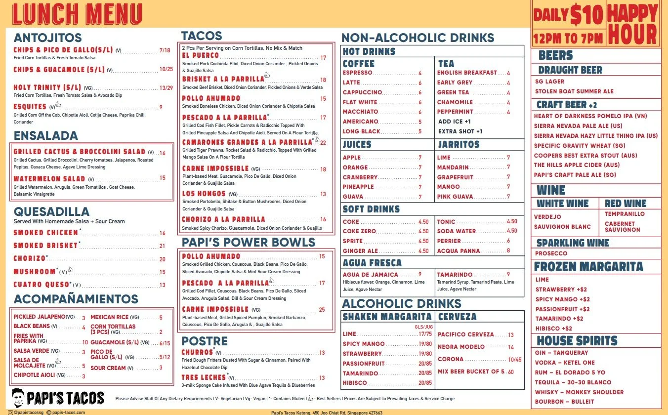 Our Food — Papi’s Tacos