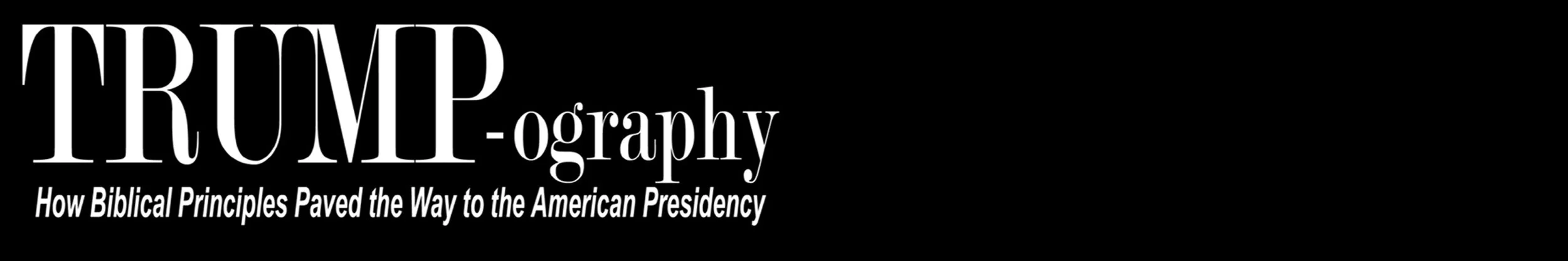 THE AUTHOR — Trump-ography