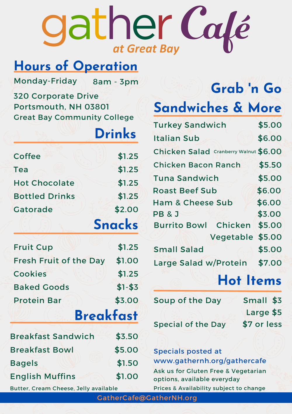 Gather Cafe @ Great Bay | Portsmouth NH