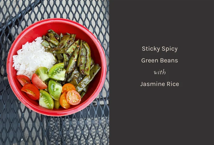 Sticky Spicy Green Beans & Jasmine Rice — Featherstone Garden