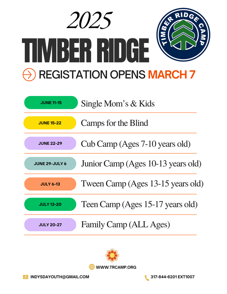 Timber Ridge Camp-Spencer IN — INDY SDA YOUTH