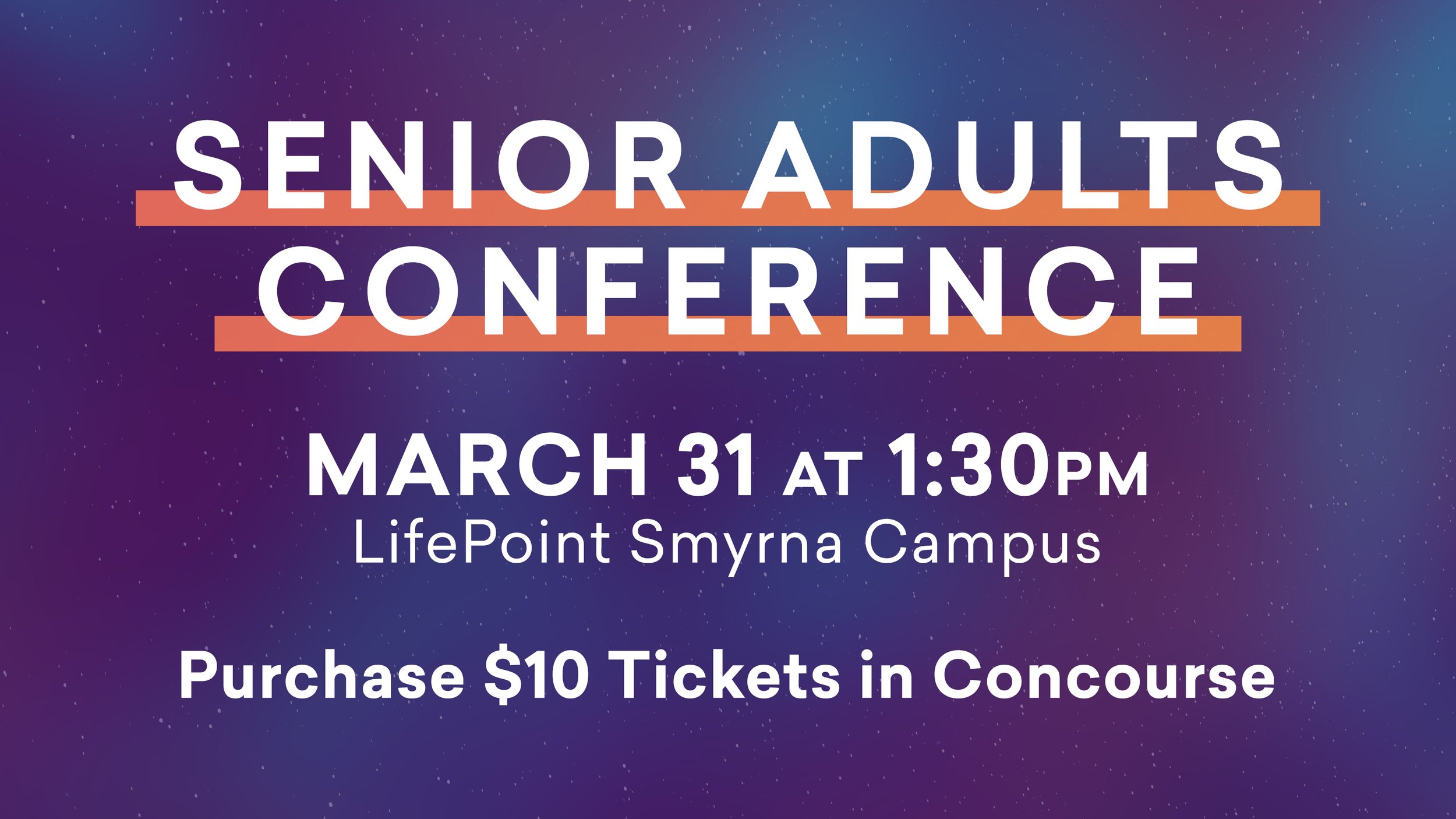 Senior Adult Conference — LifePoint Church