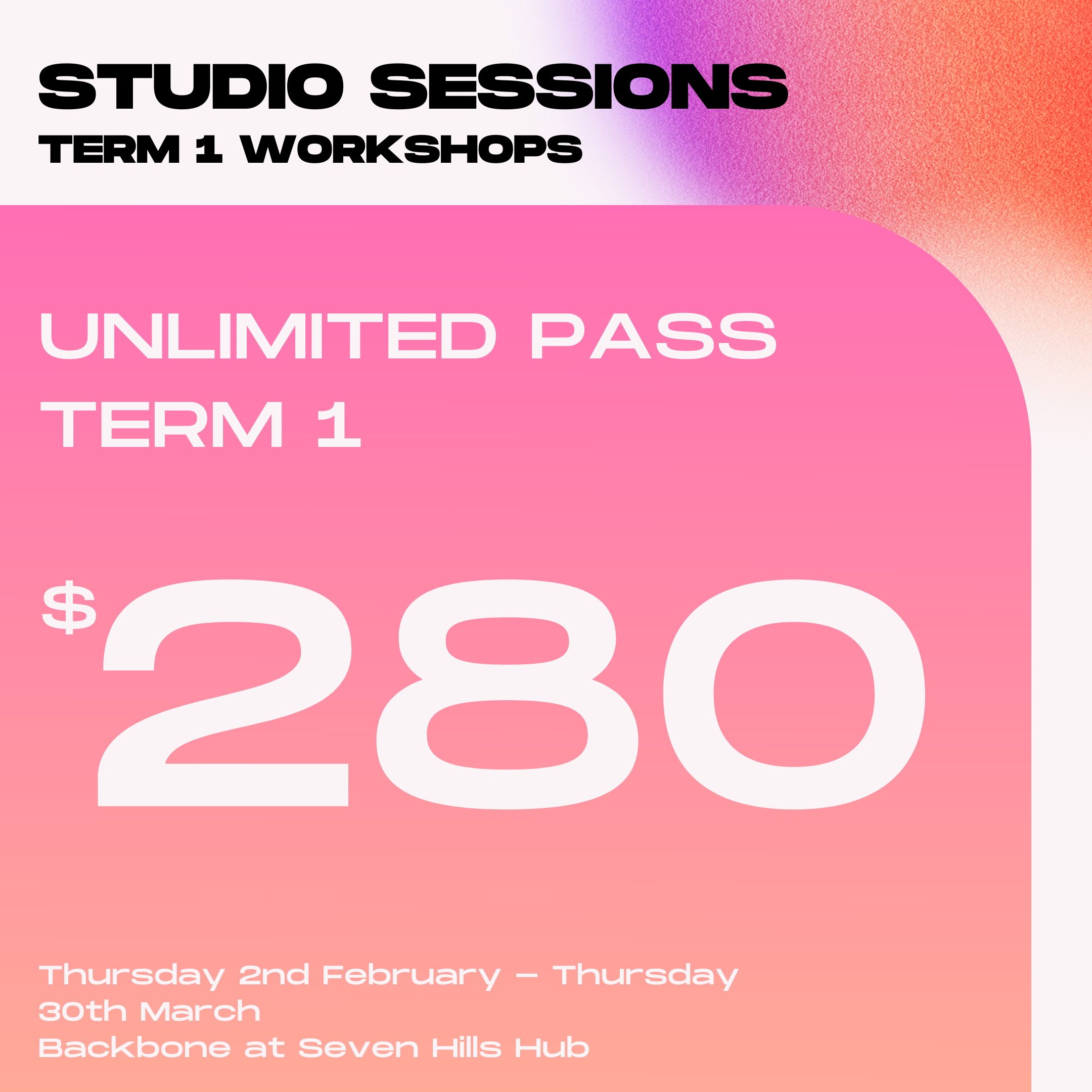 Learn how it's done with Backbone's Term 1 Workshops! — BACKBONE