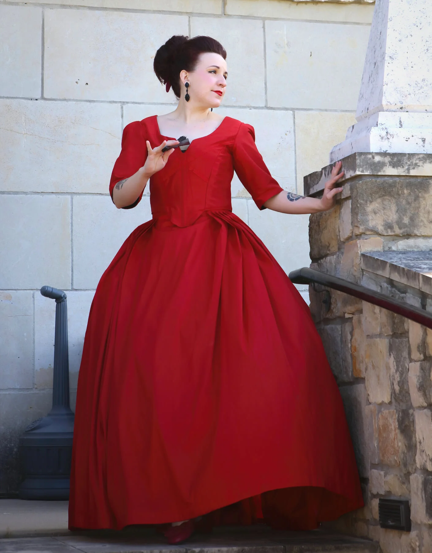 French Court Dress -Outlander — Silver Leaf Costumes | Handmade ...