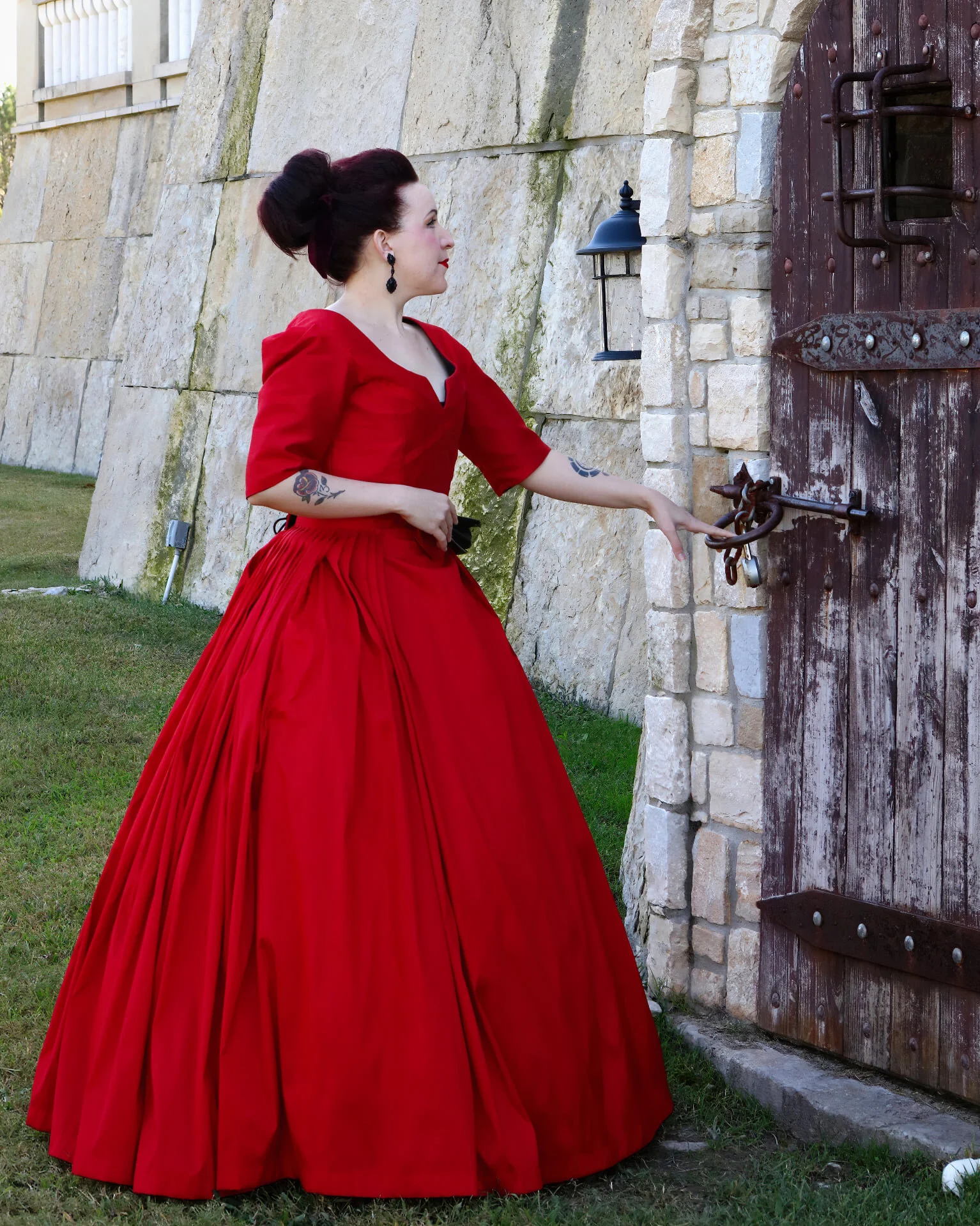 French Court Dress -Outlander — Silver Leaf Costumes | Handmade ...