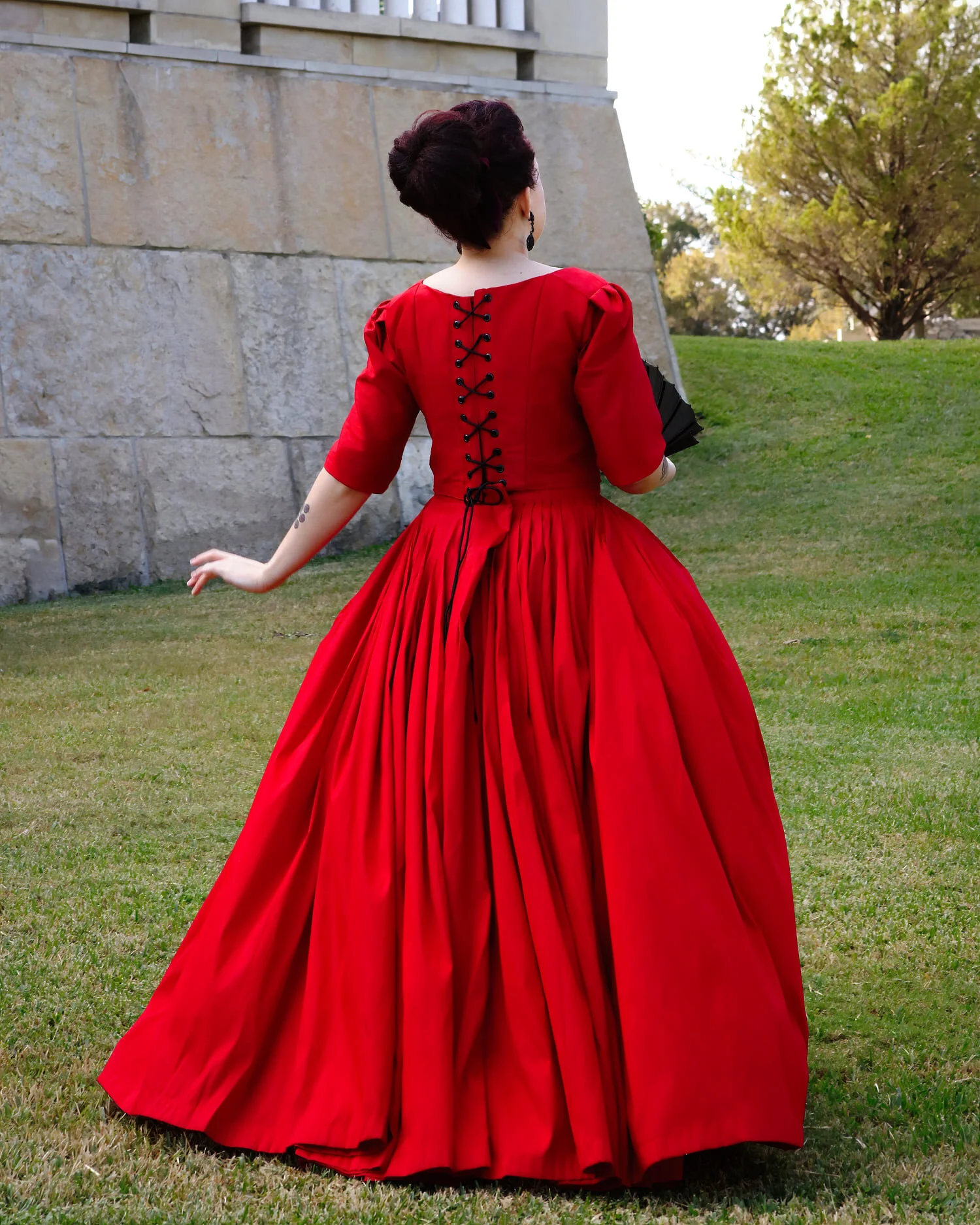 French Court Dress -Outlander — Silver Leaf Costumes | Handmade ...