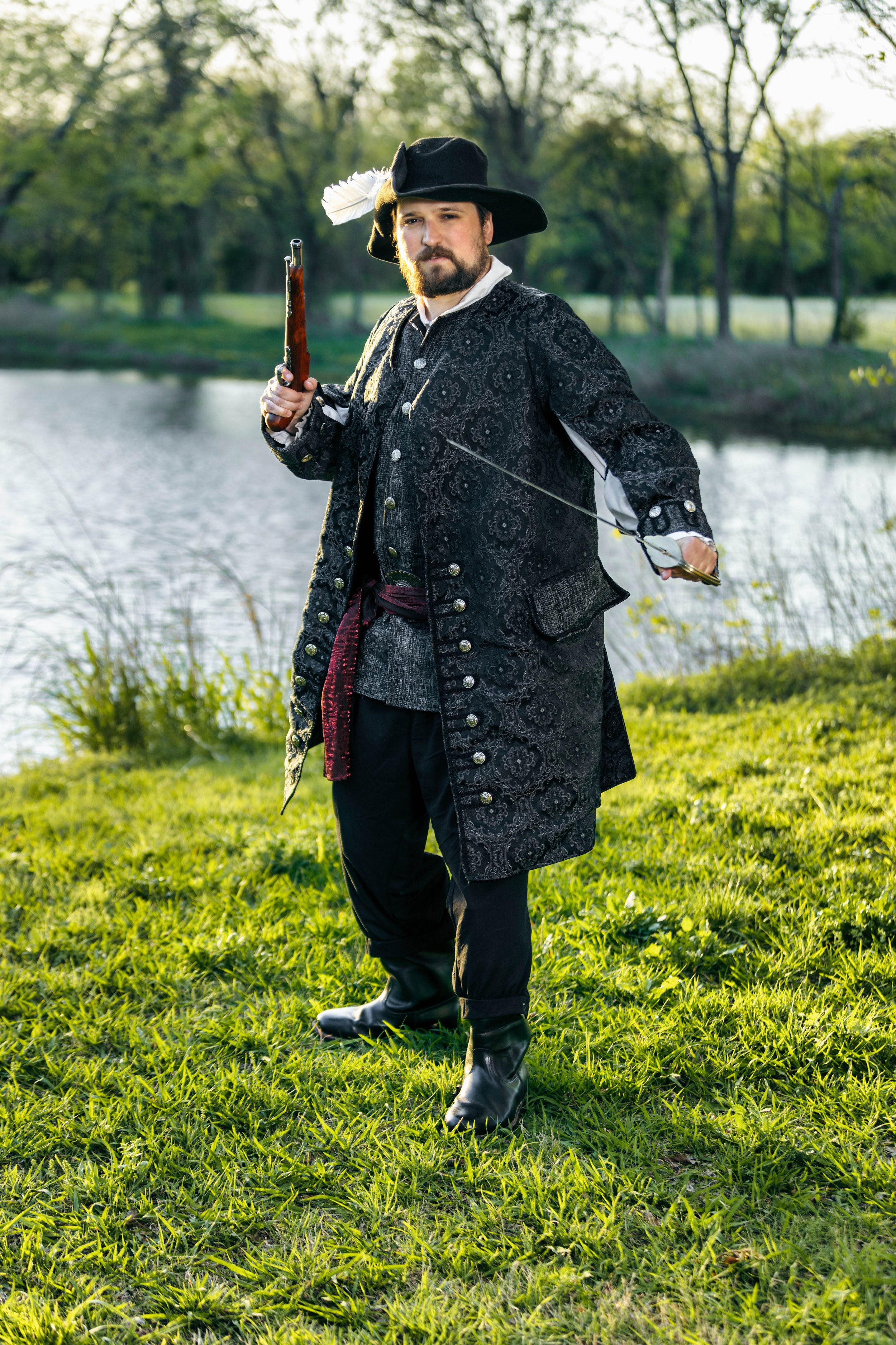 Black Bead Coat, Pirate Coat, Renaissance, Steampunk, Pirate, Captain ...