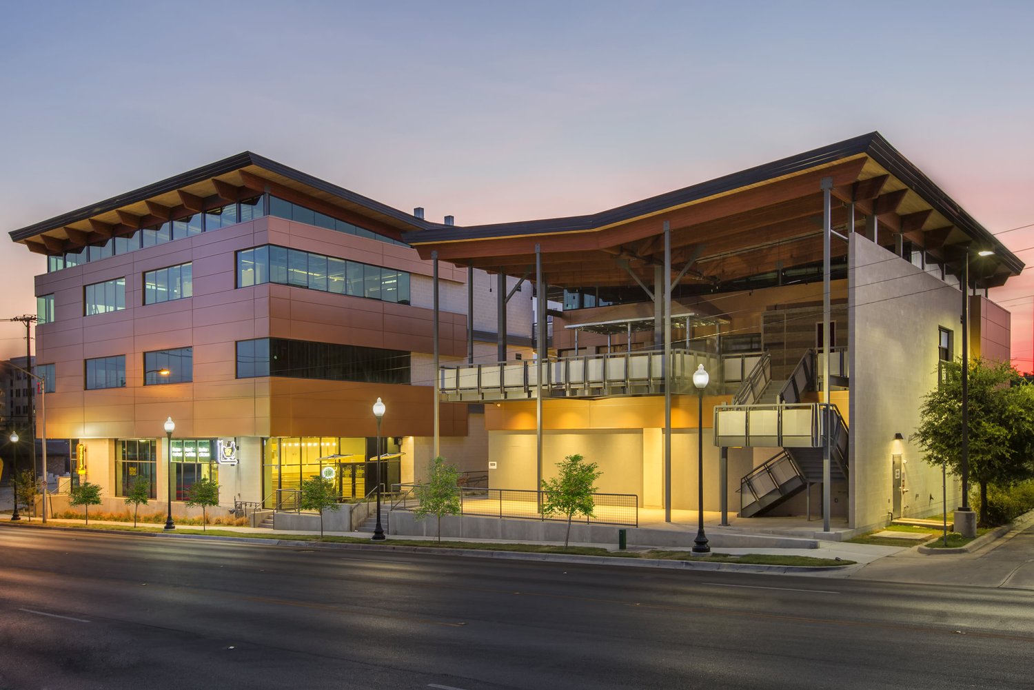 Modern Hospital Building Elevation