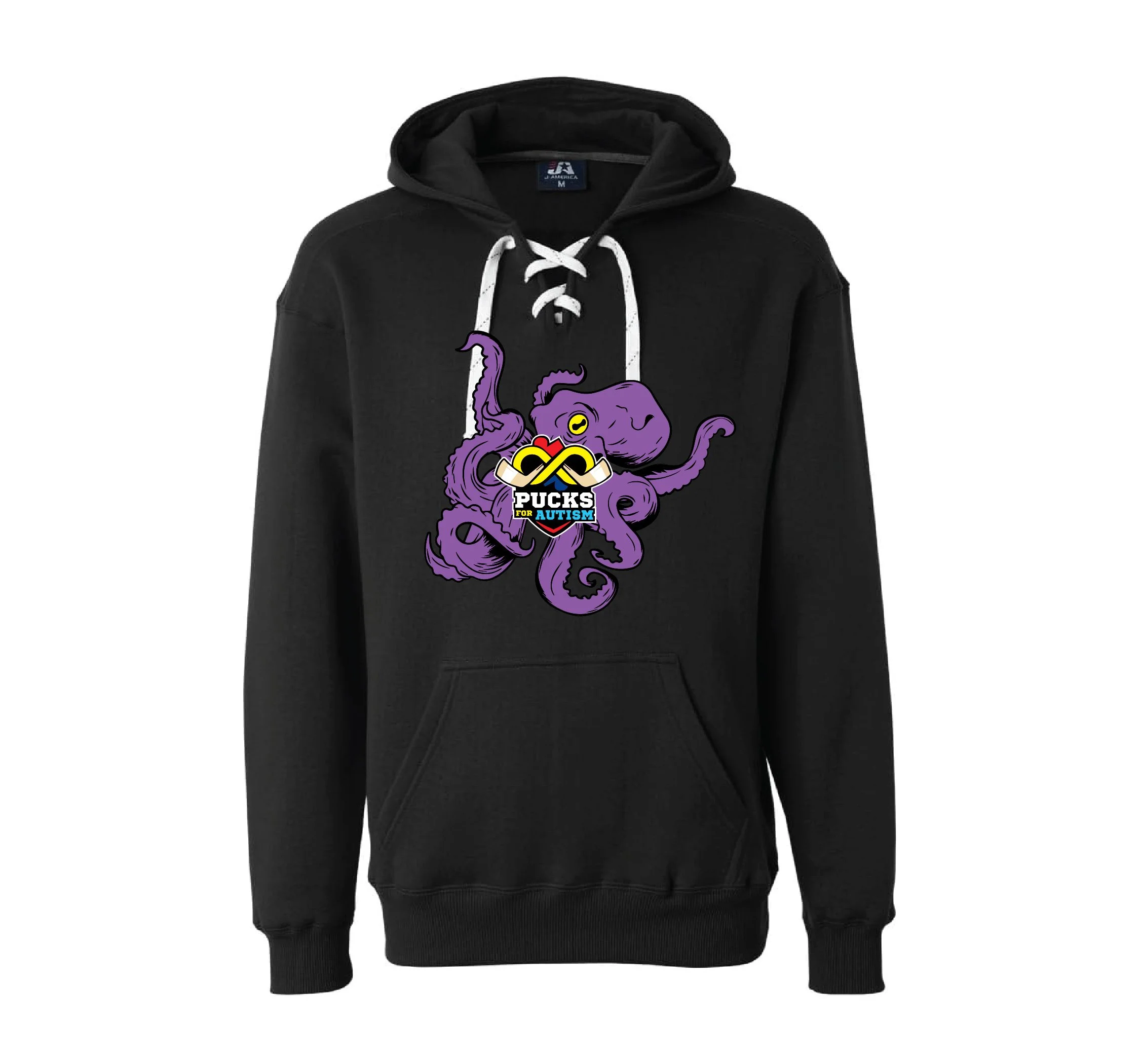 Pucks for Autism Laced Hoodie — hystyx