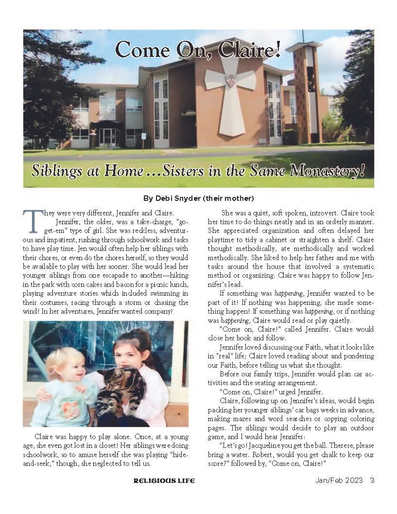 Discalced Carmelite Nuns, Monastery of the Holy Cross — Cloistered Life