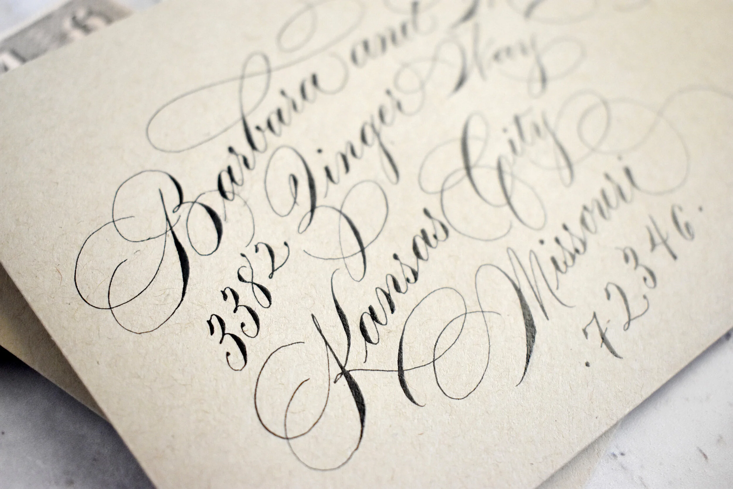 Envelope Calligraphy — Wild Quill Calligraphy