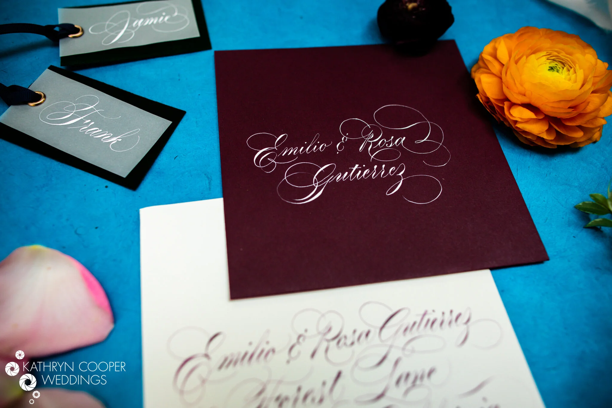 Jewel Tone Forest Wedding — Wild Quill Calligraphy