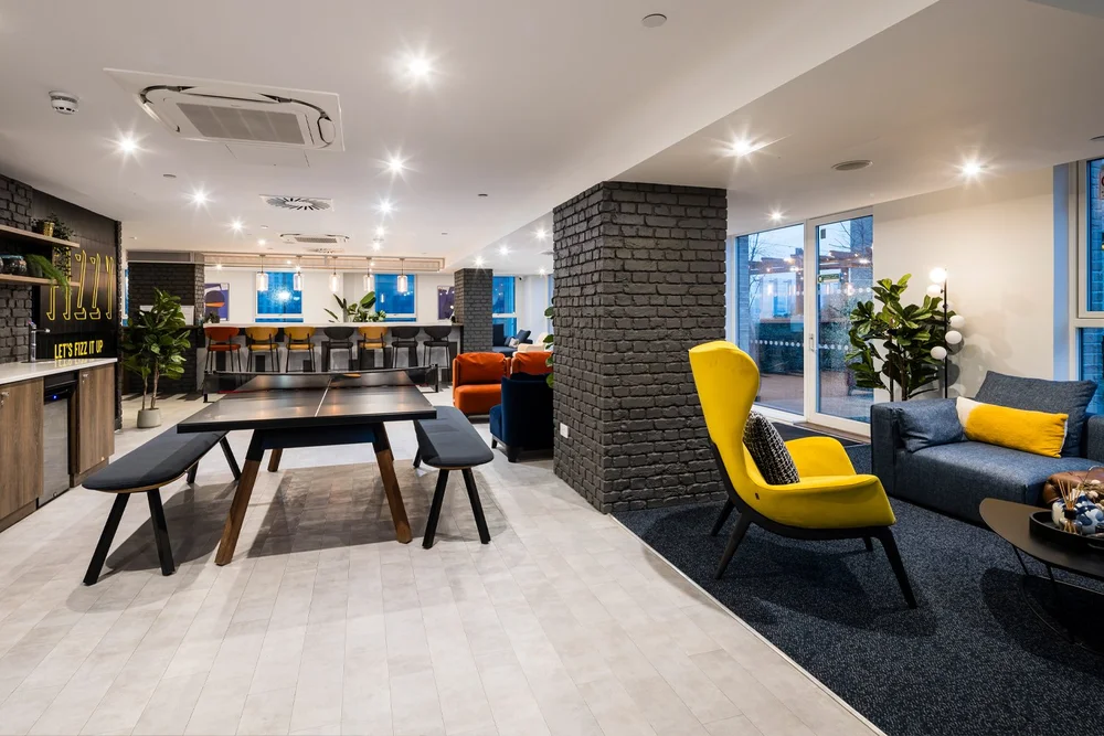 Design and install of the resident's amenity areas at Greystar's BTR ...