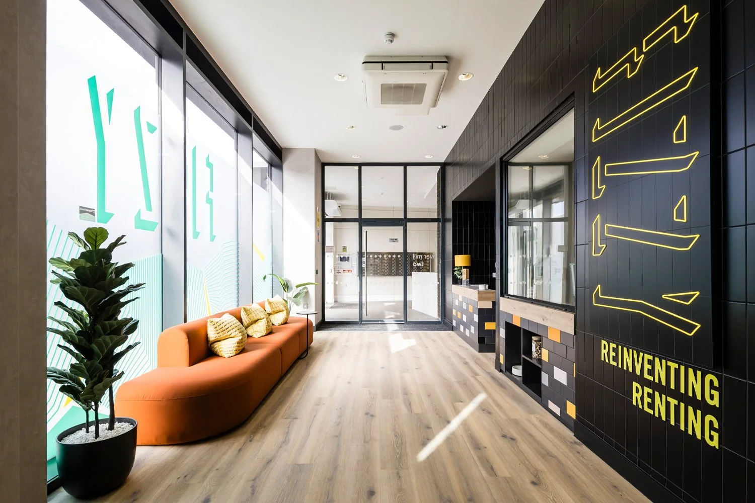 Design and install of the resident's amenity areas at Greystar's BTR ...