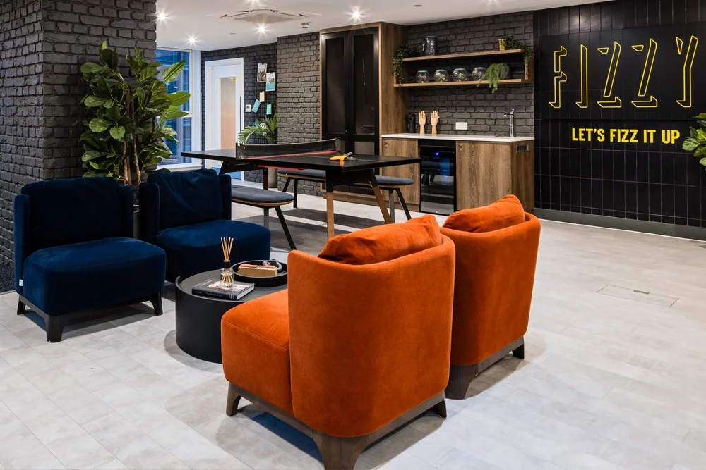 Design and install of the resident's amenity areas at Greystar's BTR ...