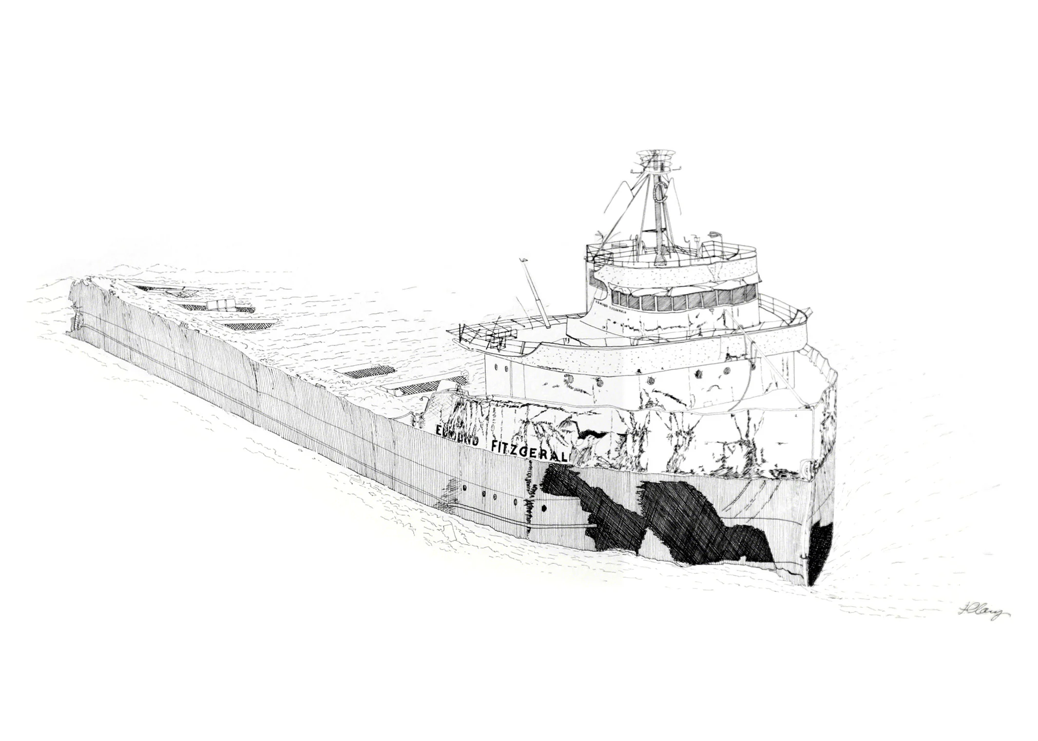 Edmund Fitzgerald Wreck — Cap'n Jim's Gallery