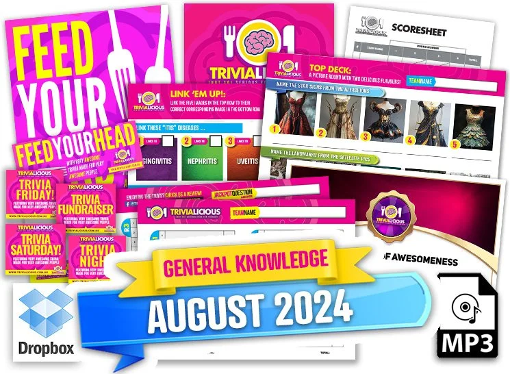 Printable Trivia Question Kits | Instant Download — TRIVIALICIOUS ...
