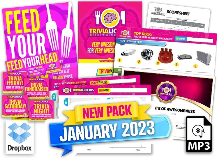 Printable Trivia Question Kits | Instant Download — TRIVIALICIOUS ...