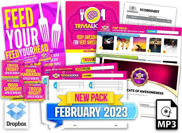 Printable Trivia Question Kits | Instant Download — TRIVIALICIOUS ...