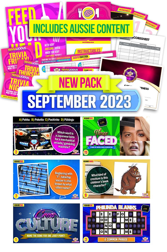 Big Screen PowerPoint Trivia Question Packs | Instant Download ...