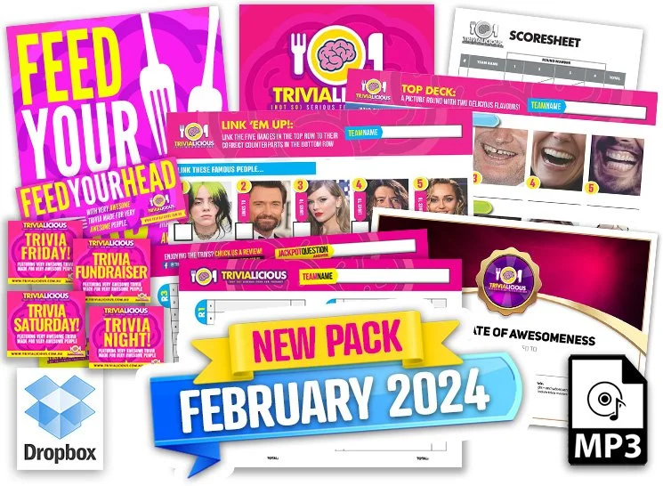 Printable Trivia Question Kits | Instant Download — TRIVIALICIOUS ...