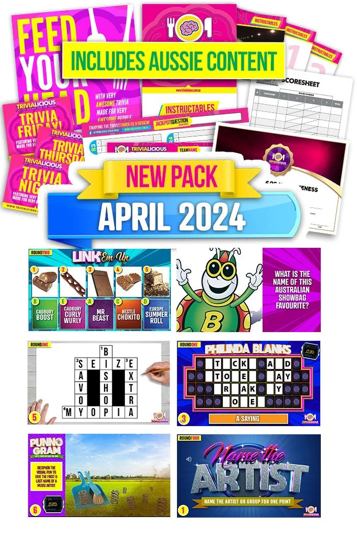 Big Screen PowerPoint Trivia Question Packs | Instant Download ...