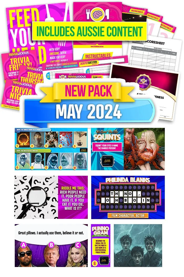 Big Screen PowerPoint Trivia Question Packs | Instant Download ...