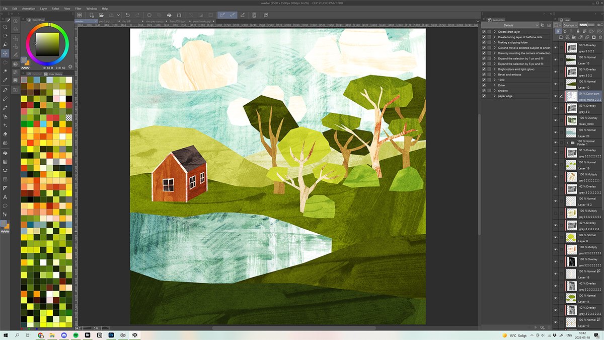 a little Swedish landscape piece — by Jessica Elena