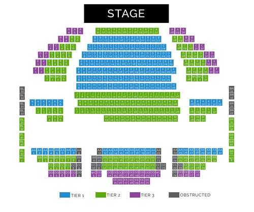 Seating Chart — A.D. Players at the George Theater