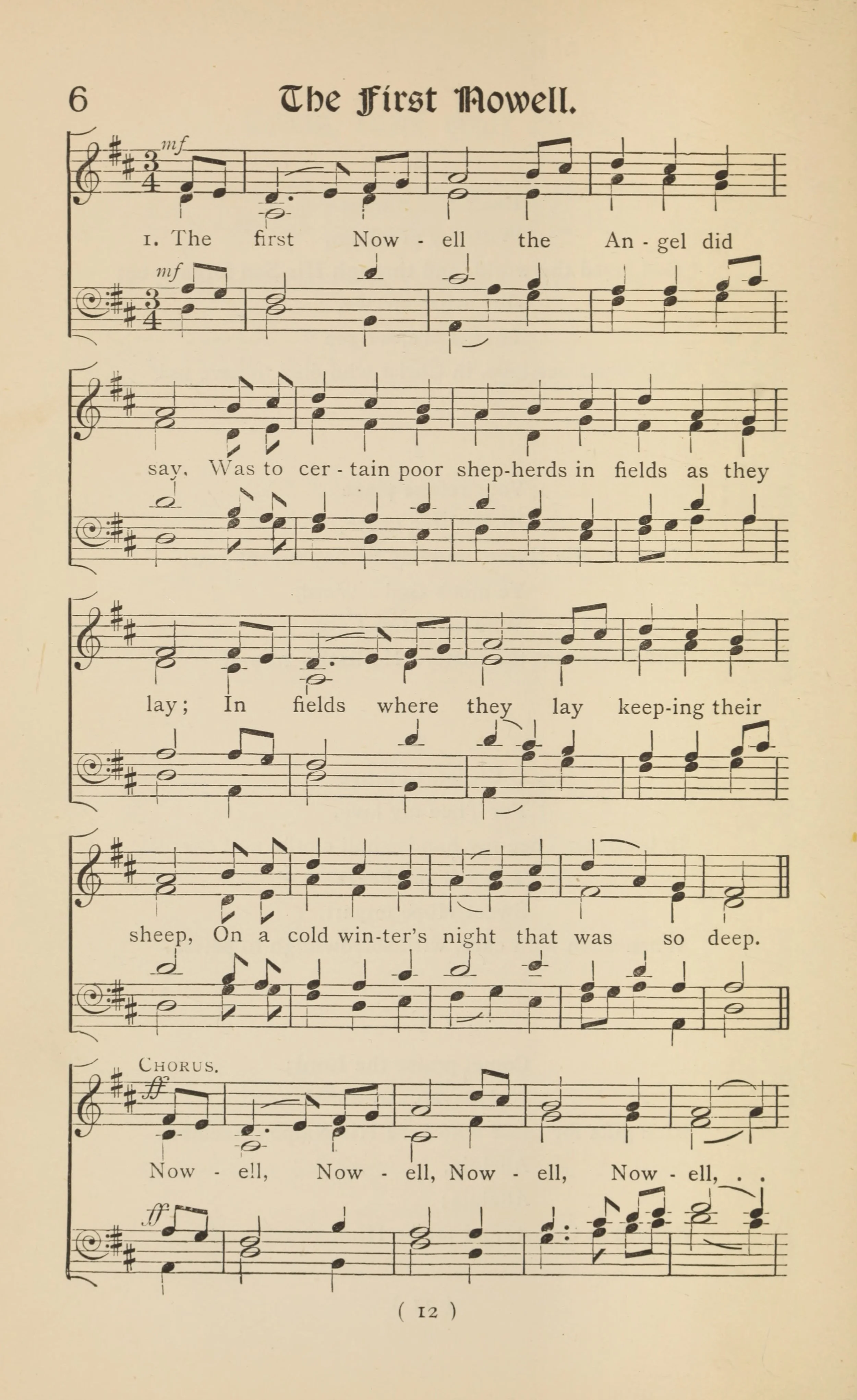 The First Nowell — Hymnology Archive