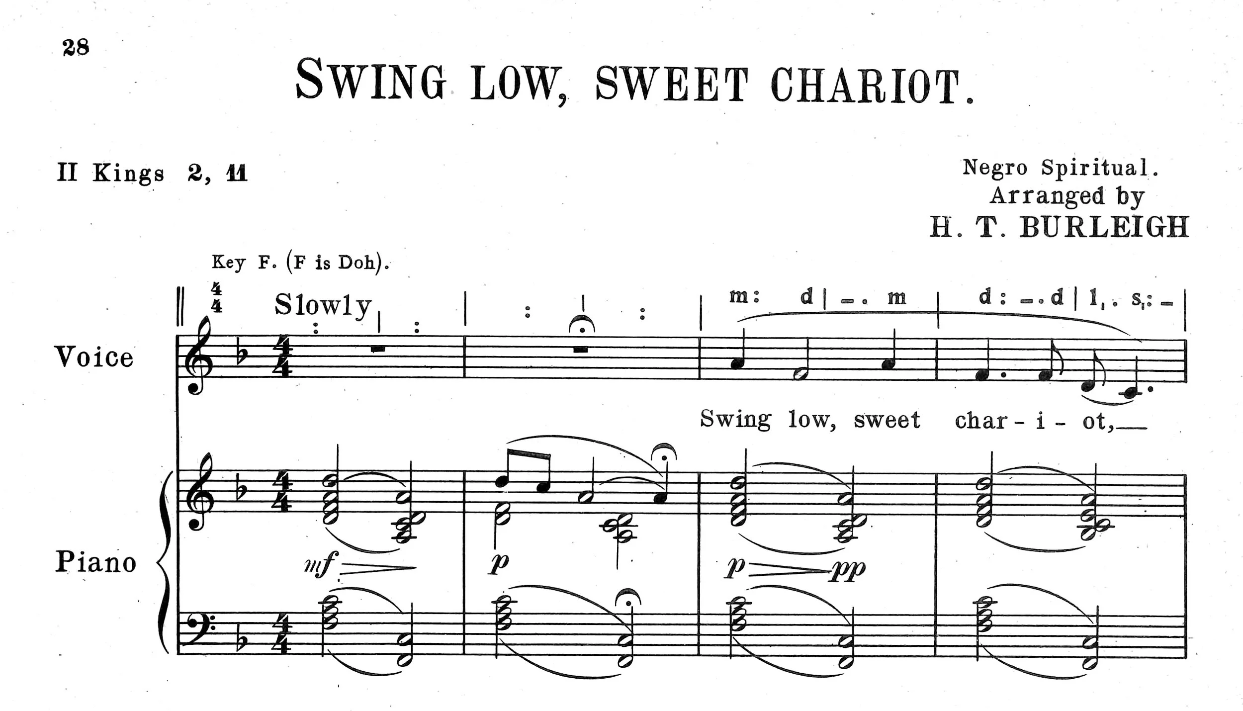 Swing low, sweet chariot — Hymnology Archive