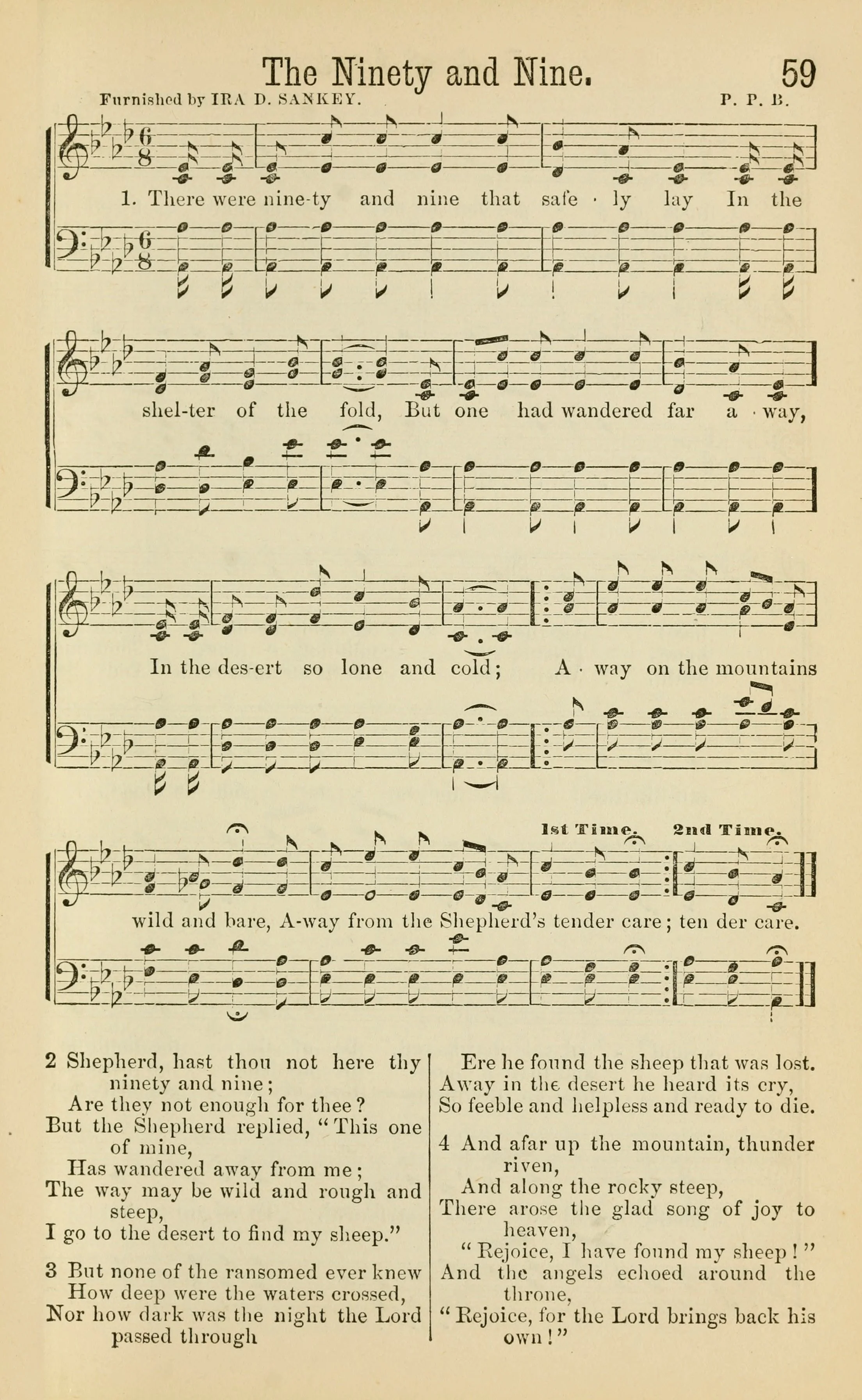 Ninety and Nine — Hymnology Archive