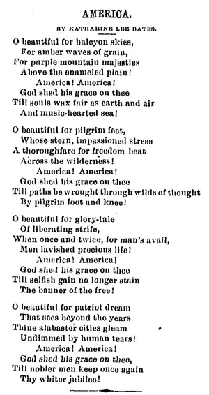 America the Beautiful — Hymnology Archive