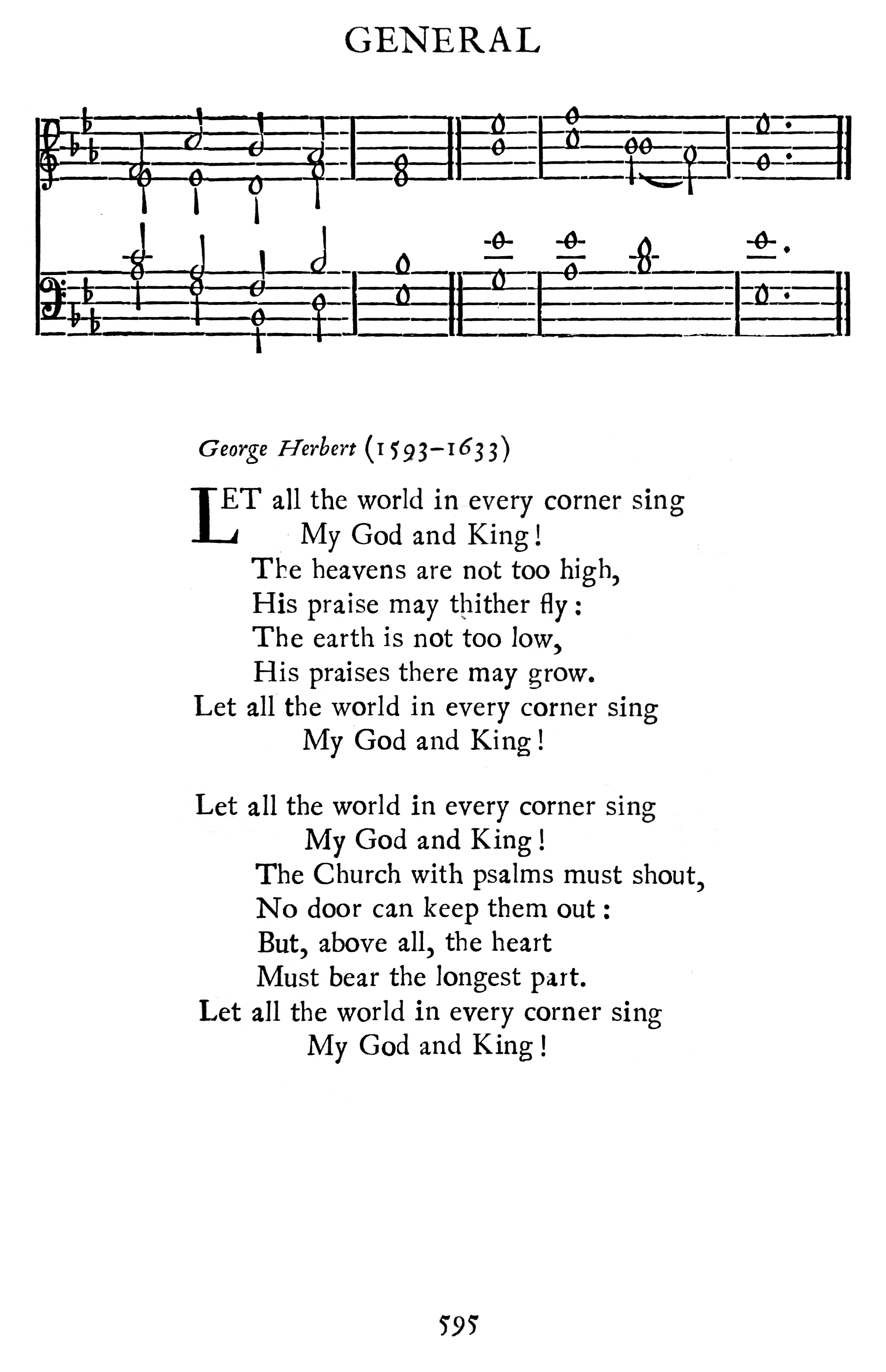 Let all the world in every corner sing — Hymnology Archive