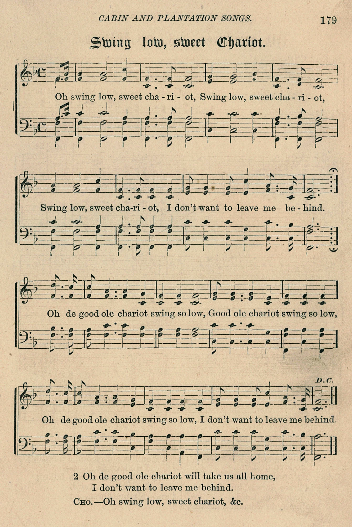 Swing low, sweet chariot — Hymnology Archive