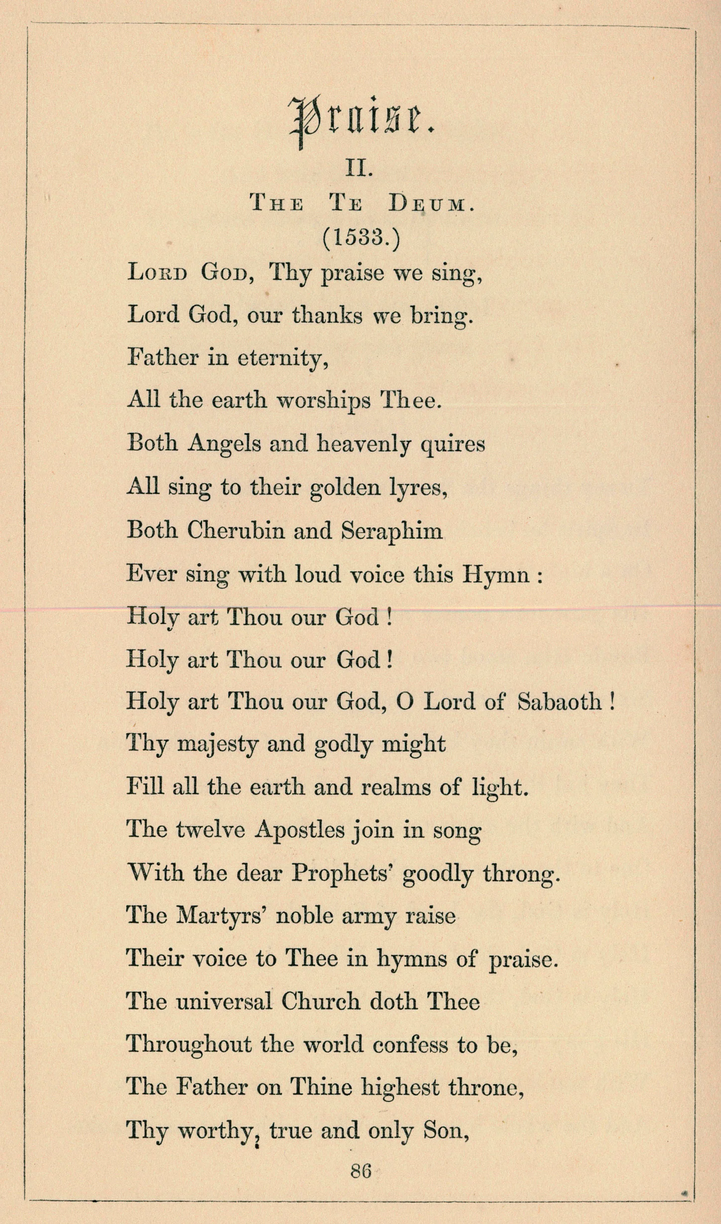 Te Deum laudamus — Hymnology Archive
