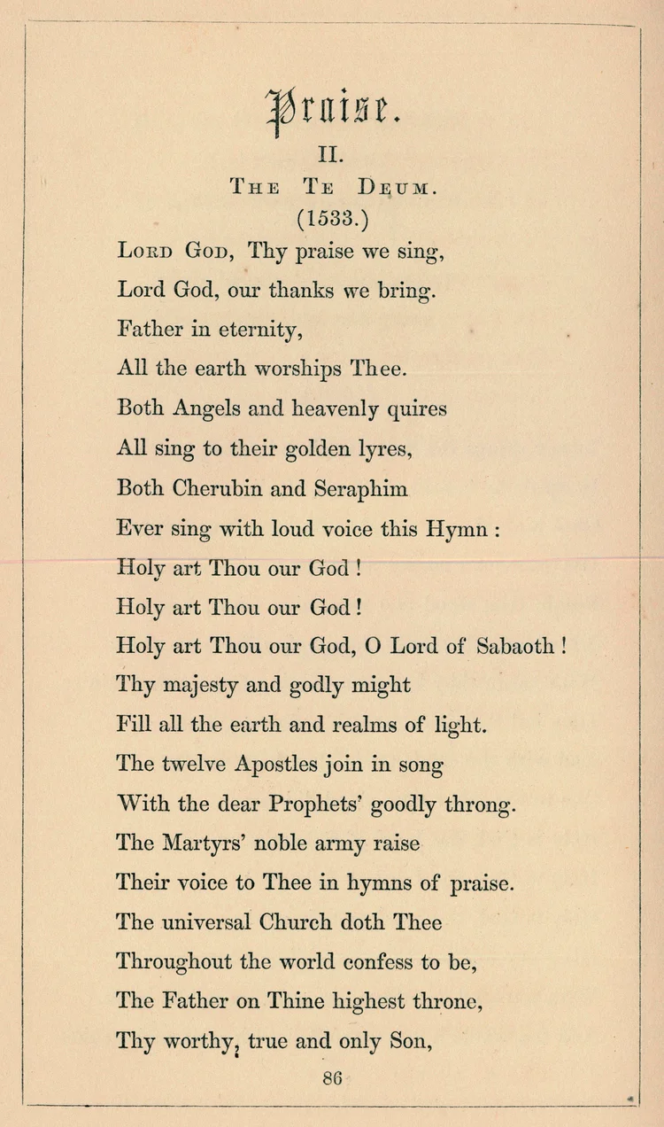 Te Deum laudamus — Hymnology Archive