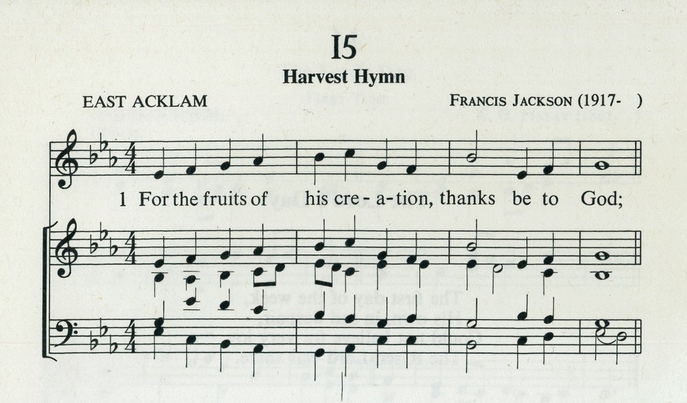 For the fruits of His creation — Hymnology Archive