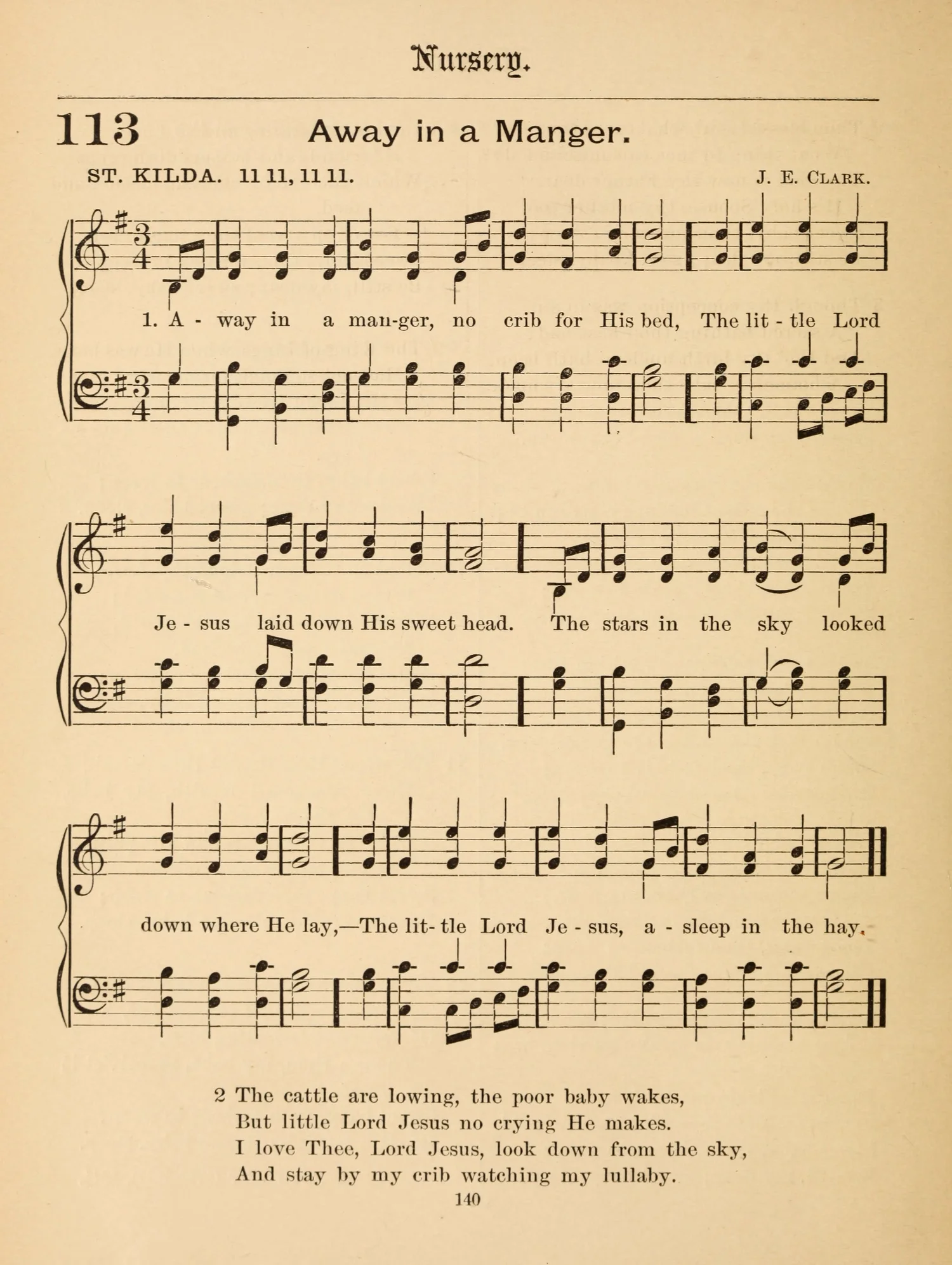 Away in a manger — Hymnology Archive