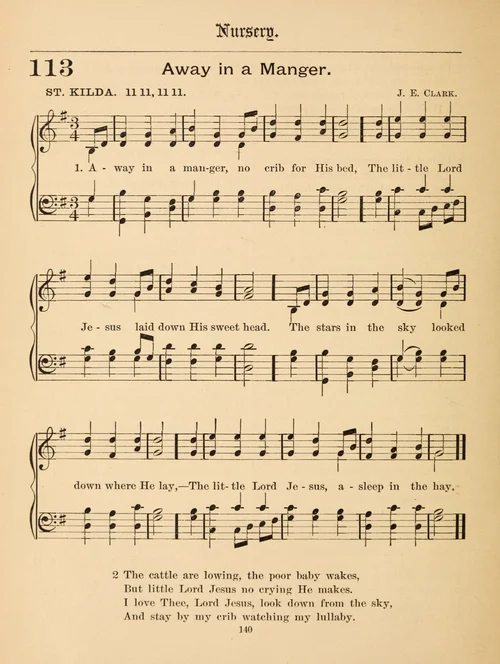 Away in a manger — Hymnology Archive