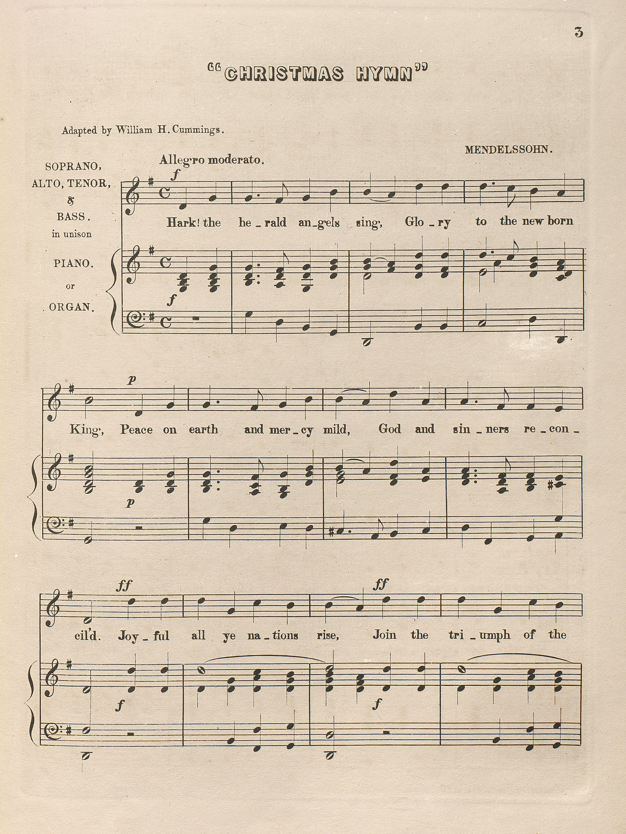 Hark how all the welkin rings — Hymnology Archive